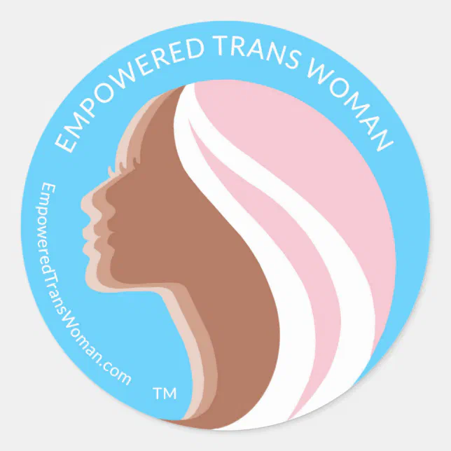 Empowered Trans Woman 3" Sticker (#A) Sheet of 6 | Zazzle