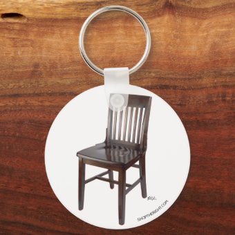Empty Chair Keychain | Zazzle