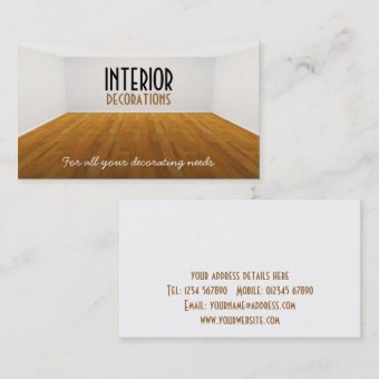 Empty Room Business Card | Zazzle