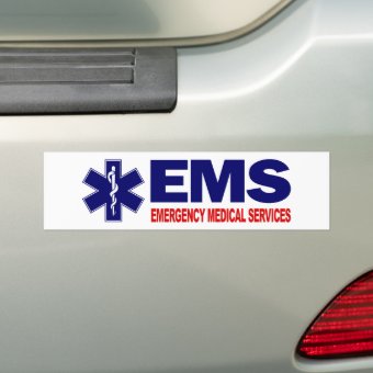 EMS 3 BUMPER STICKER | Zazzle