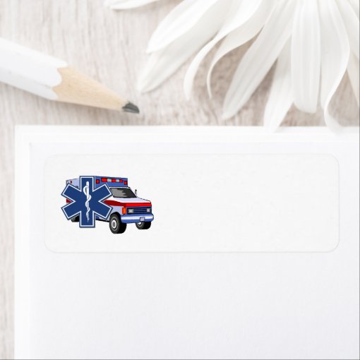 EMS Ambulance EMT Paramedic Label | Zazzle