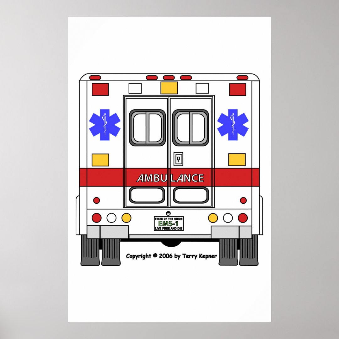 EMS-Ambulance Poster | Zazzle