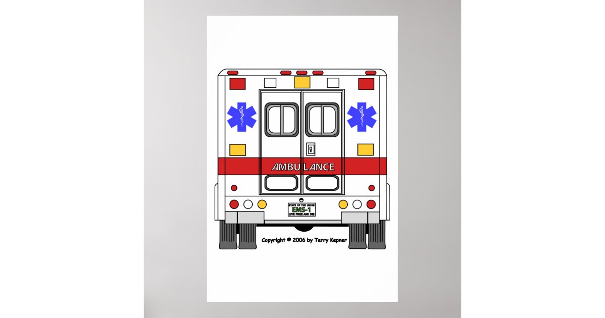 EMS-Ambulance Poster | Zazzle