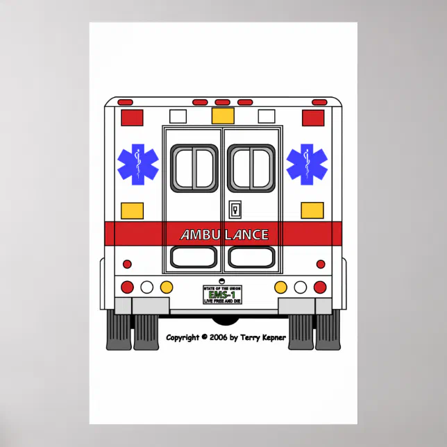 EMS-Ambulance Poster | Zazzle