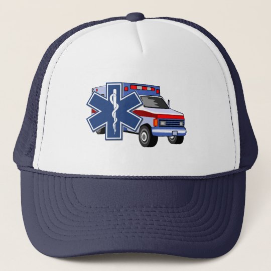 EMS Ambulance Trucker Hat | Zazzle.com