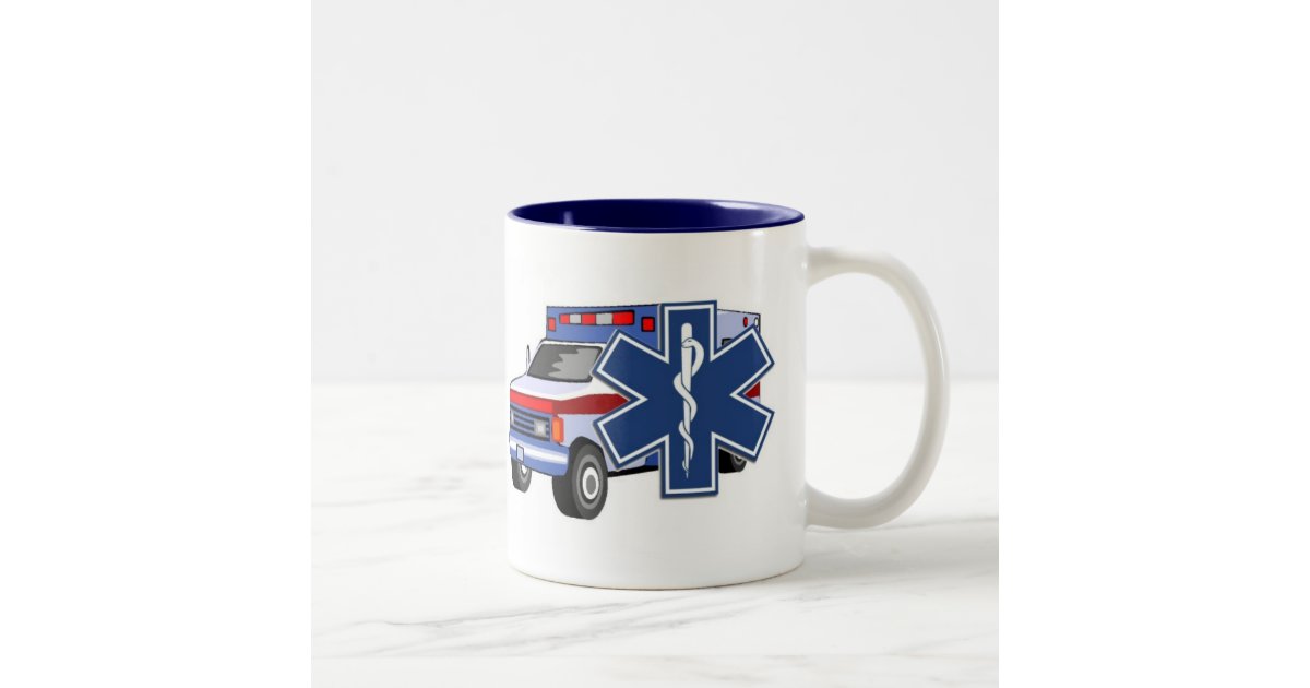 EMS Ambulance Two-Tone Coffee Mug | Zazzle