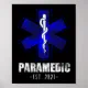 EMS Emergency Paramedic Est. 2021 Student Poster | Zazzle