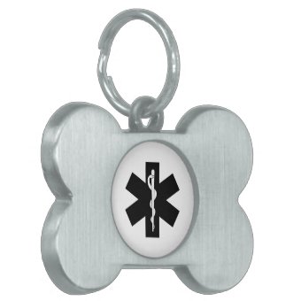 EMS Emergency Theme Pet Tag | Zazzle