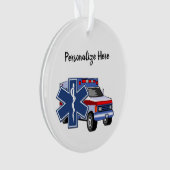 EMS EMT Paramedic Ambulance Ornament | Zazzle