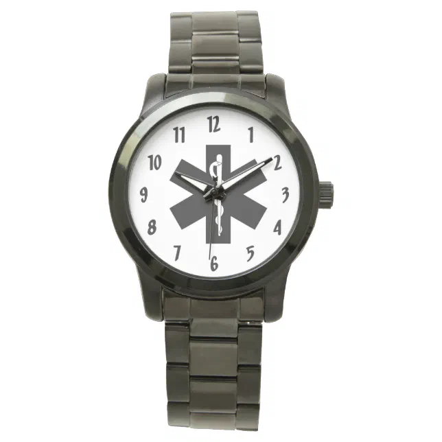 EMS EMT Paramedic Rescue Star Watch | Zazzle