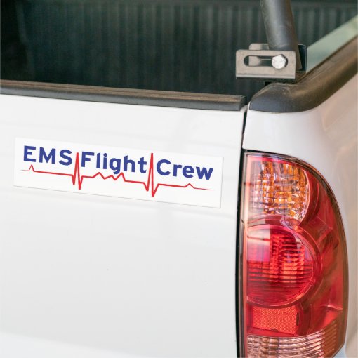 EMS Flight Crew (fwd banner) Bumper Sticker | Zazzle