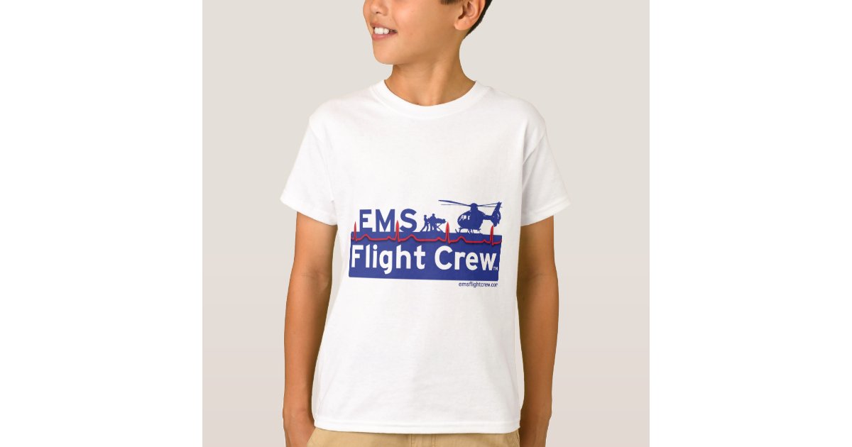EMS Flight Crew Helicopter Alternate Logo T-Shirt | Zazzle