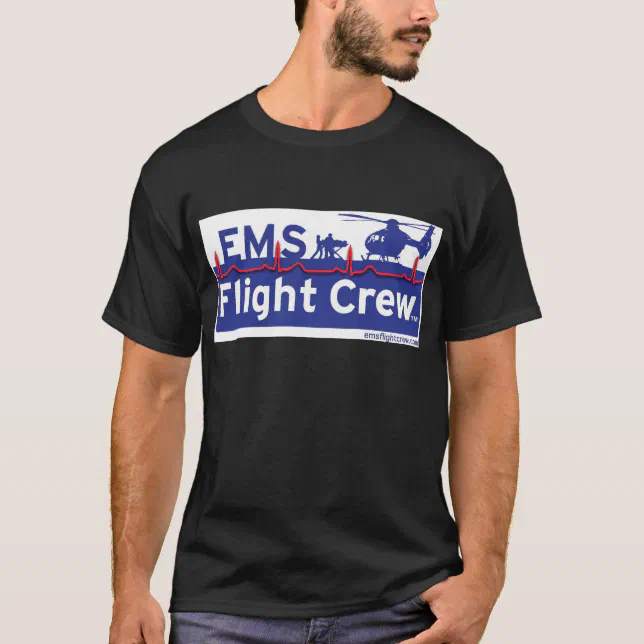 EMS Flight Crew Helicopter Alternate Logo T-Shirt | Zazzle