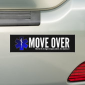 EMS Move Over Bumper Sticker | Zazzle