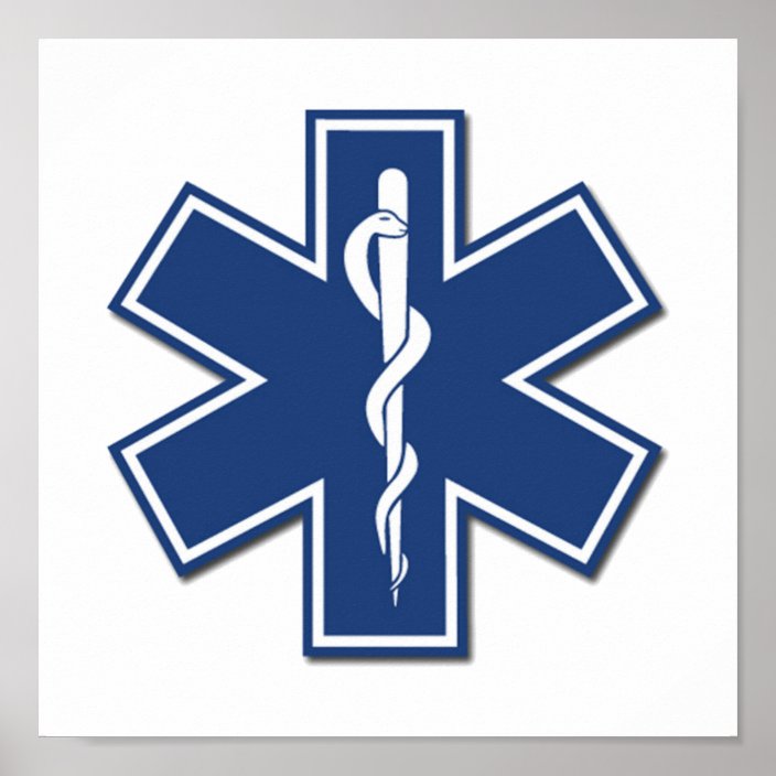 EMS Star of Life Poster | Zazzle.com