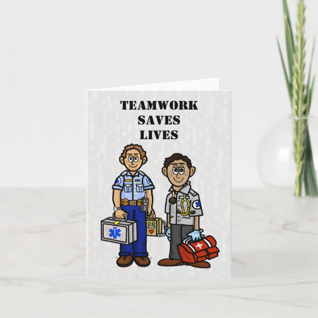 EMS Team Thank You Card | Zazzle