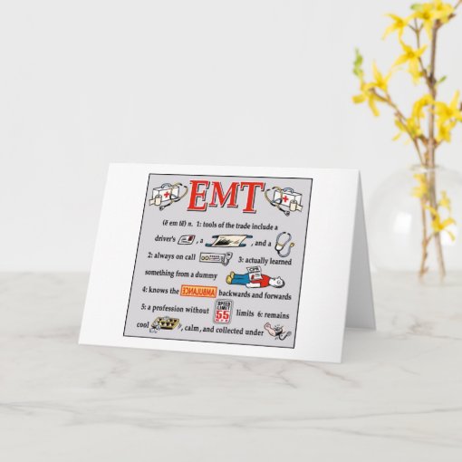 EMT Card | Zazzle