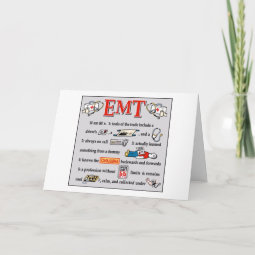 EMT Card | Zazzle