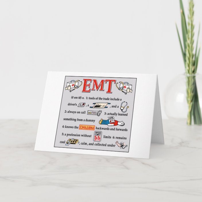 EMT Card | Zazzle.com