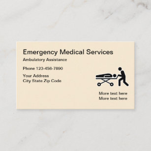 Ambulance Business Cards - Business Card Printing | Zazzle