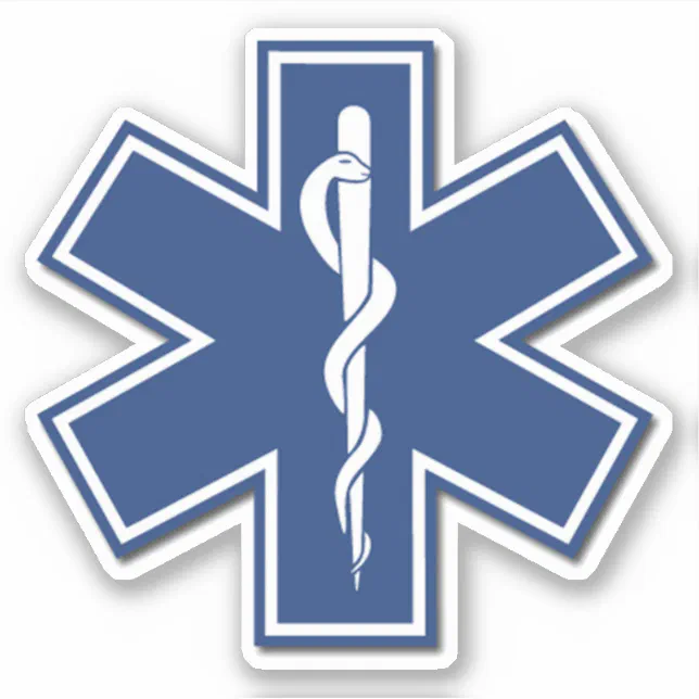 EMT EMS Paramedic First Responders Sticker | Zazzle