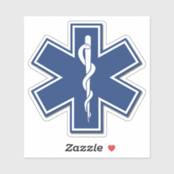 EMT EMS Paramedic First Responders Sticker | Zazzle