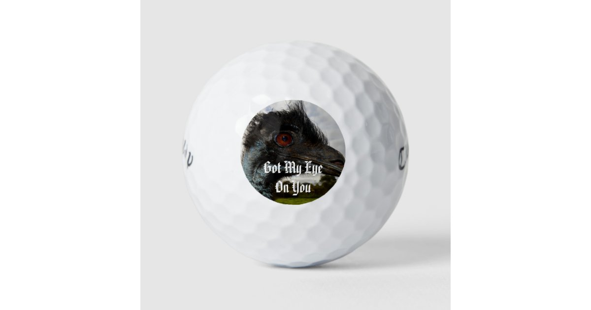 Emu Got My Eye On You, Golf Balls | Zazzle