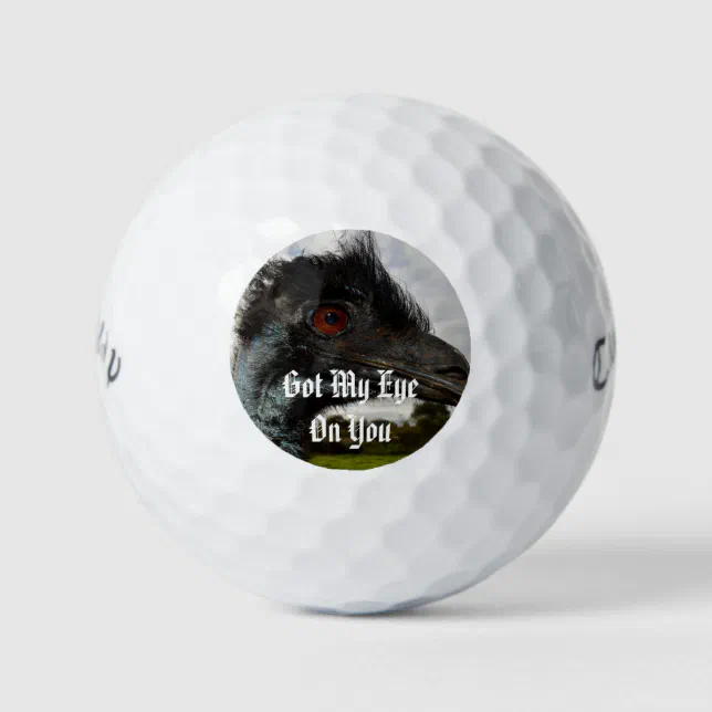 Emu Got My Eye On You, Golf Balls | Zazzle