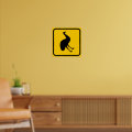 Emu Xing Sign Poster | Zazzle