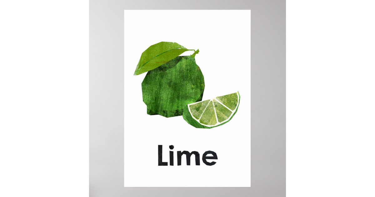 En - Lime Poster | Zazzle