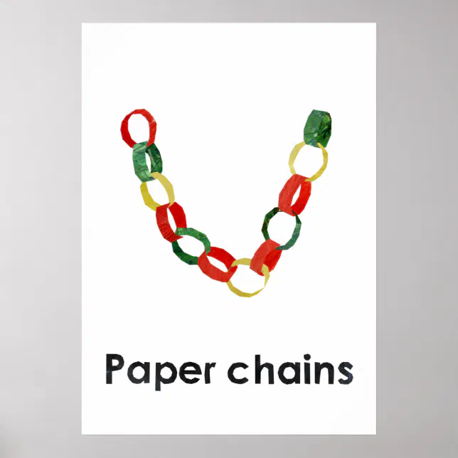 En - Paper chains Poster | Zazzle