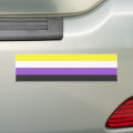 Enby (Non-binary Pride) Flag Bumper Sticker | Zazzle