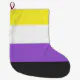 Enby (Non-binary Pride) Flag Large Christmas Stocking | Zazzle