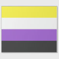 Enby (Non-binary Pride) Flag Wrapping Paper | Zazzle