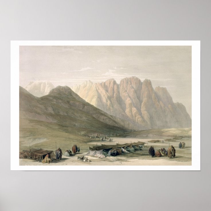 Encampment of the Aulad-Said, Mount Sinai, Februar Poster | Zazzle
