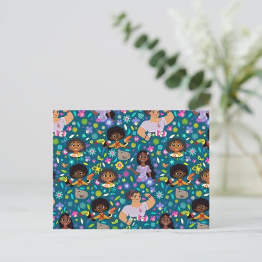 Encanto | Floral Character Pattern Postcard | Zazzle