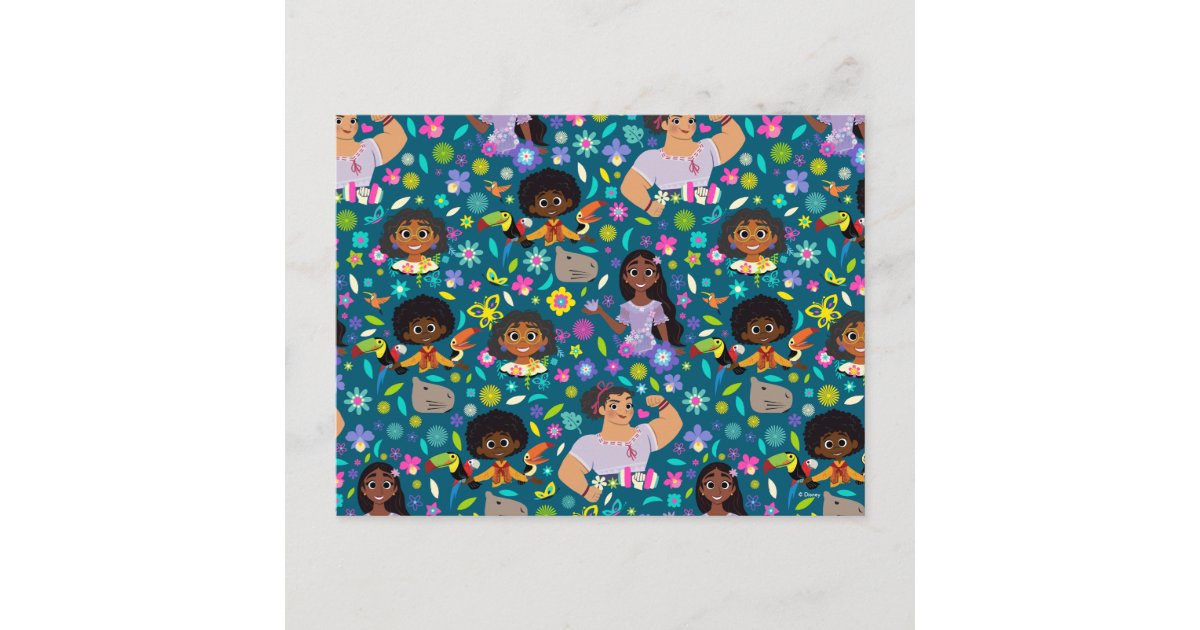 Encanto | Floral Character Pattern Postcard | Zazzle