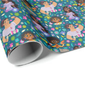 Encanto | Floral Character Pattern Wrapping Paper | Zazzle