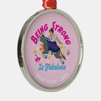 Encanto | Luisa - Being Strong Is Fabulous Metal Ornament | Zazzle