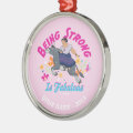 Encanto | Luisa - Being Strong Is Fabulous Metal Ornament | Zazzle