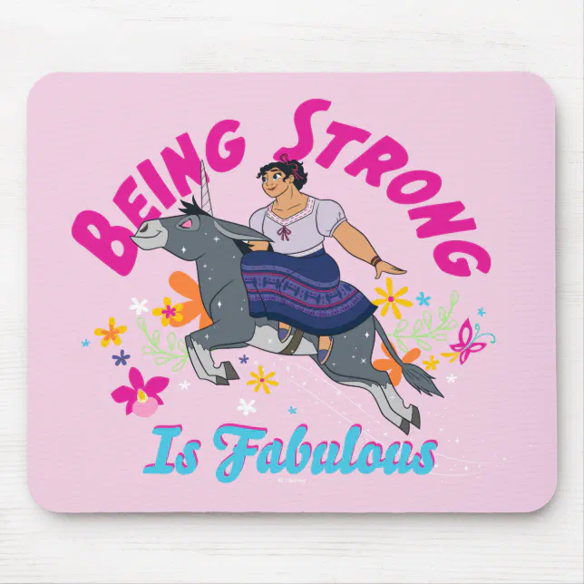 Encanto | Luisa - Being Strong Is Fabulous Mouse Pad | Zazzle