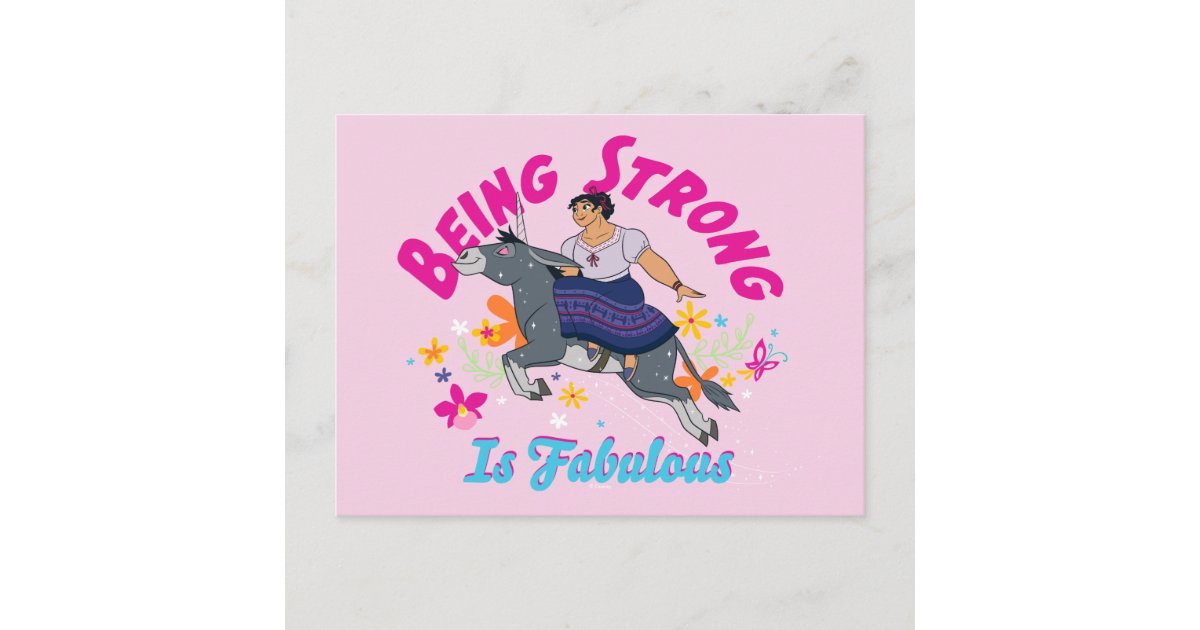 Encanto | Luisa - Being Strong Is Fabulous Postcard | Zazzle