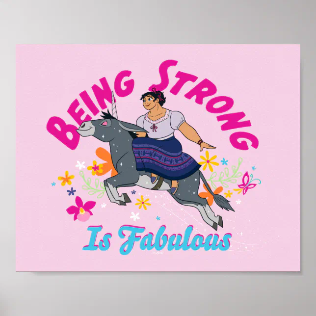 Encanto | Luisa - Being Strong Is Fabulous Poster | Zazzle