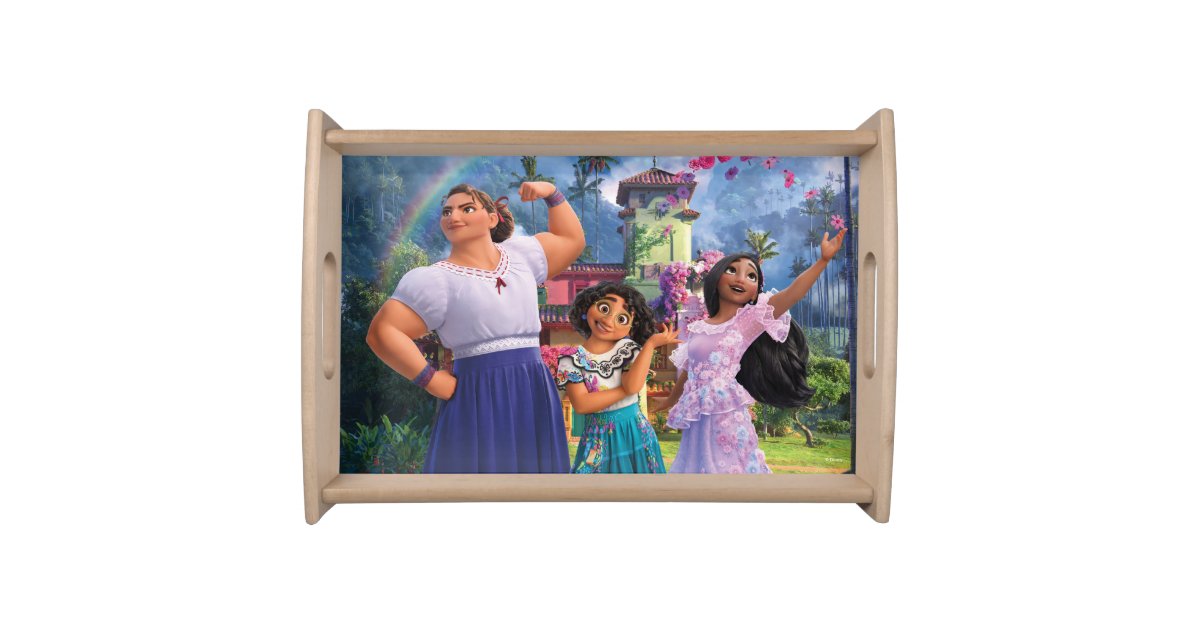 Encanto | Luisa, Mirabel, & Isabela Serving Tray | Zazzle