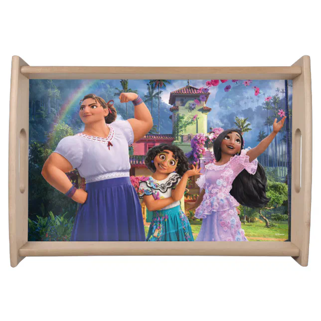 Encanto | Luisa, Mirabel, & Isabela Serving Tray | Zazzle