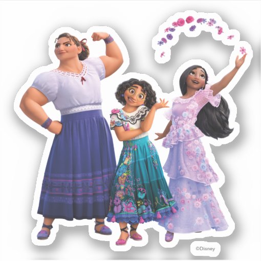 Encanto | Luisa, Mirabel, & Isabela Sticker | Zazzle