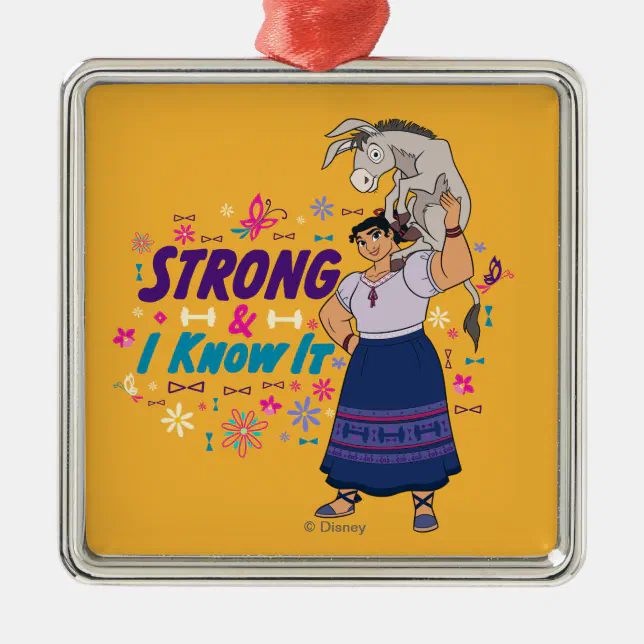 Encanto | Luisa - Strong & I Know It Metal Ornament | Zazzle
