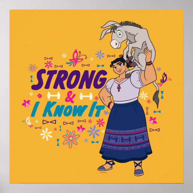 Encanto | Luisa - Strong & I Know It Poster | Zazzle