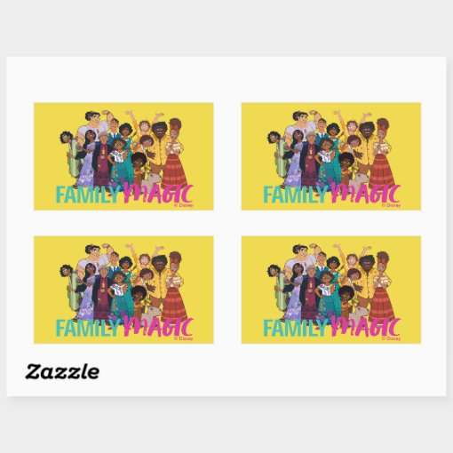 Encanto | Madrigal Family - Family Magic Rectangular Sticker | Zazzle