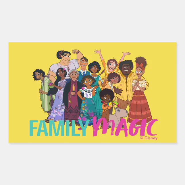 Encanto | Madrigal Family - Family Magic Rectangular Sticker | Zazzle